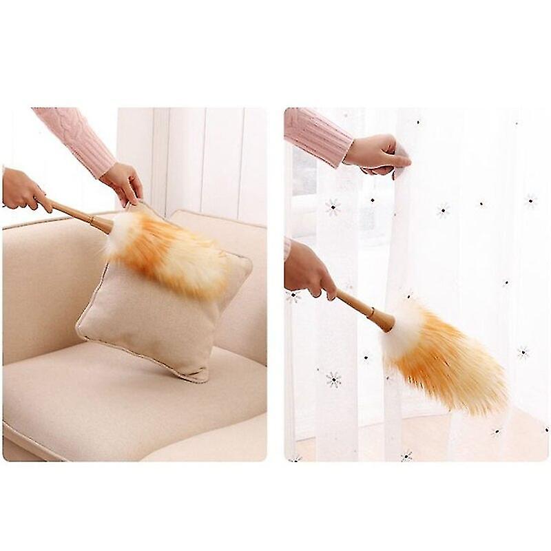 Anti-static Wool Brush Duster Blinds Kitchen Keyboard Dust Cleaning ...