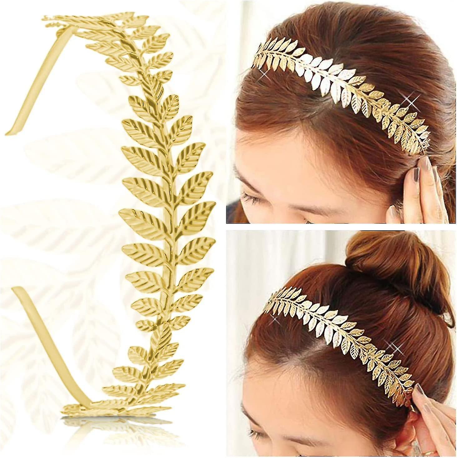 Greek Goddess Headband, 8 Pcs Greek Goddess Headband Crown, Roman Leaf ...