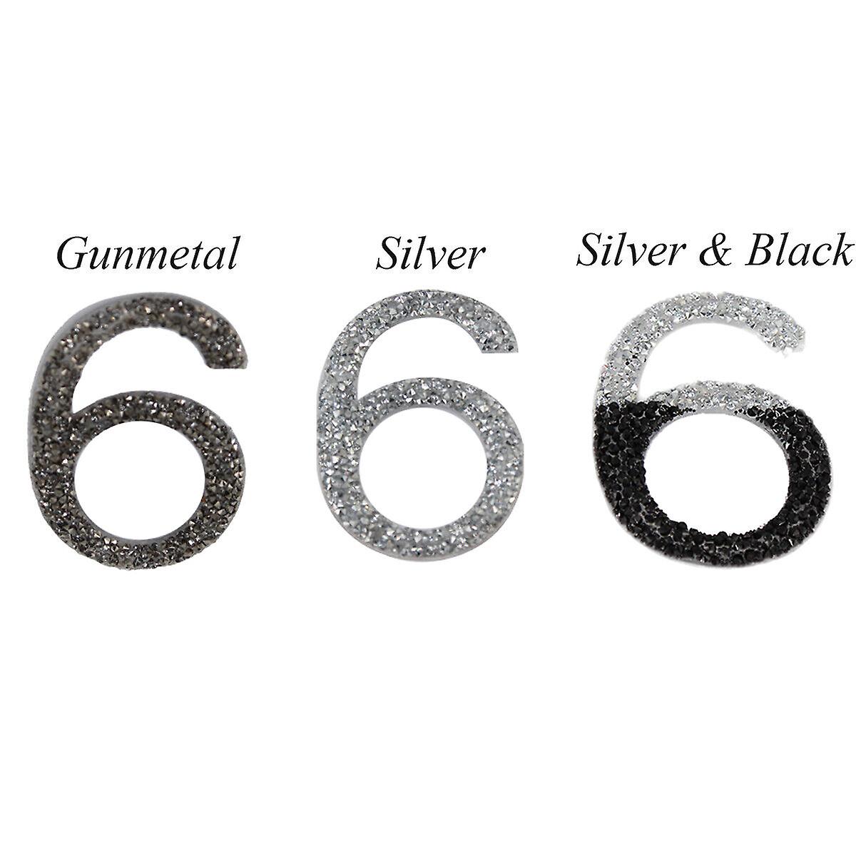 Large Sparkle Glitter Number 6 Stickers Art & Craft | Fruugo DK