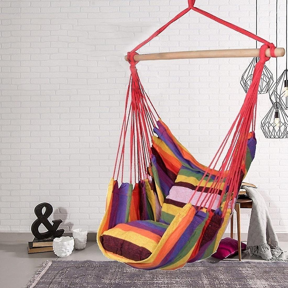 Outdoor hammock swing thicken chair hanging swing chair portable ...