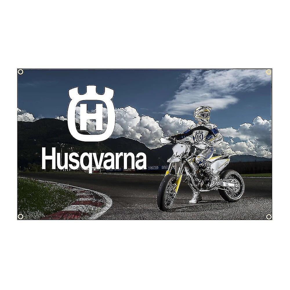 90x150cm Husqvarnas Sweden Racing Flag Banner Decoration Flagcore ...