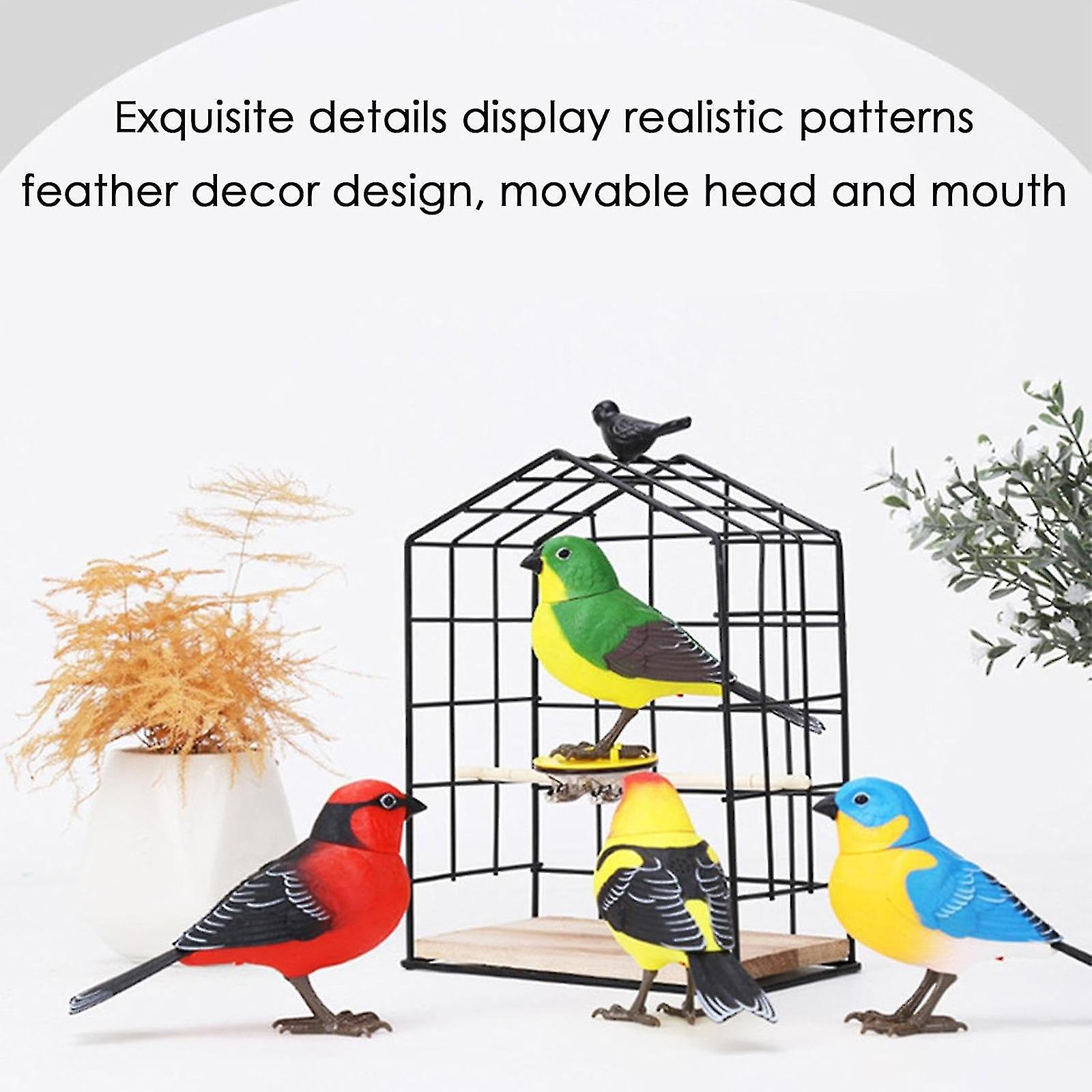 Electric Singing and Chirping Bird Toy, Artificial Bird Toys, Cute ...