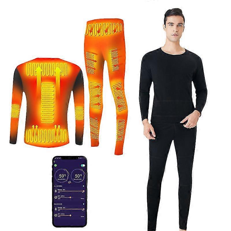 Heating Thermal Underwear Set For Men ,usb Electric Heated Underwear ...