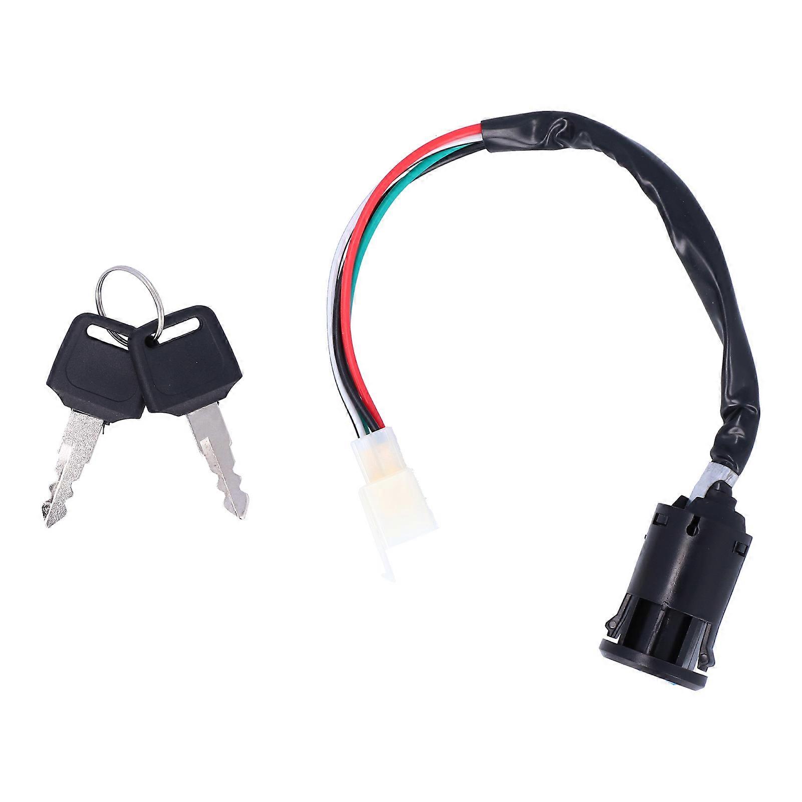 4 Wire Ignition Switch with 2 Keys Fit for 50cc 110cc 125cc 250cc PIT ...