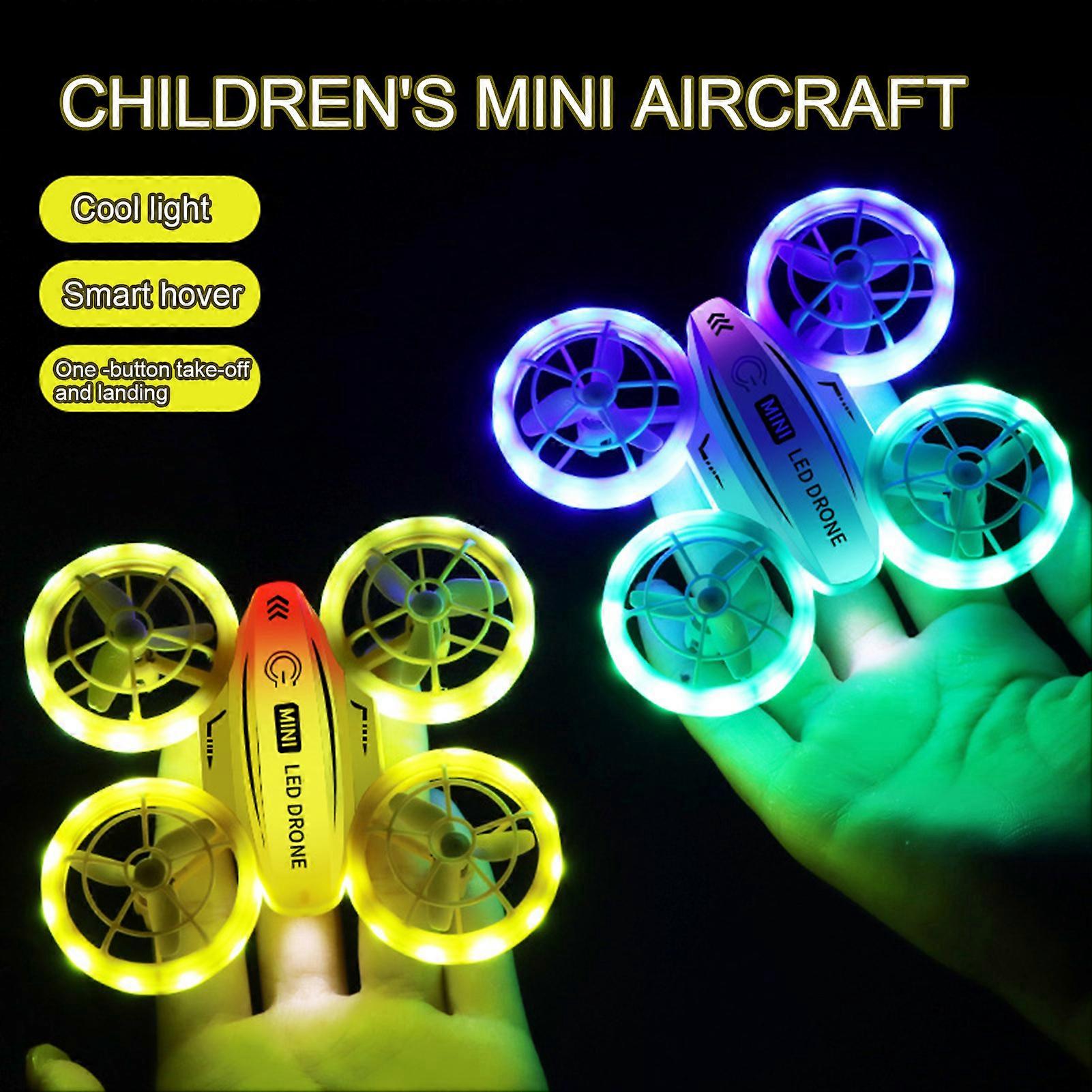 Mini Drone Remote Control Colorful LED Quadcopter 360° Flip Children ...