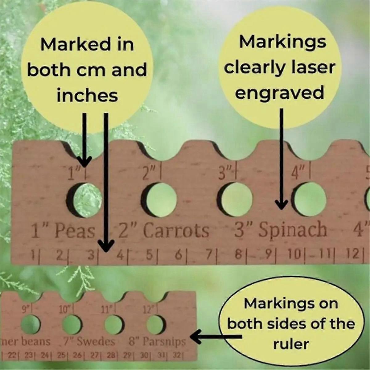 New Wooden Ruler Planting Ruler Planting Distance Ruler Wooden ...