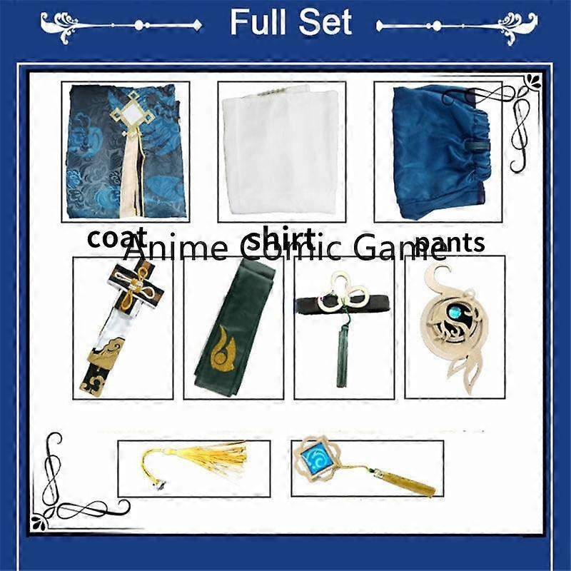 Anime Game Genshin Impact XingQiu Cosplay Costume Xing Qiu Outfit Shoes ...