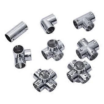 Round pipe connector zinc alloy tee right-angle four-way T-pass elbow ...