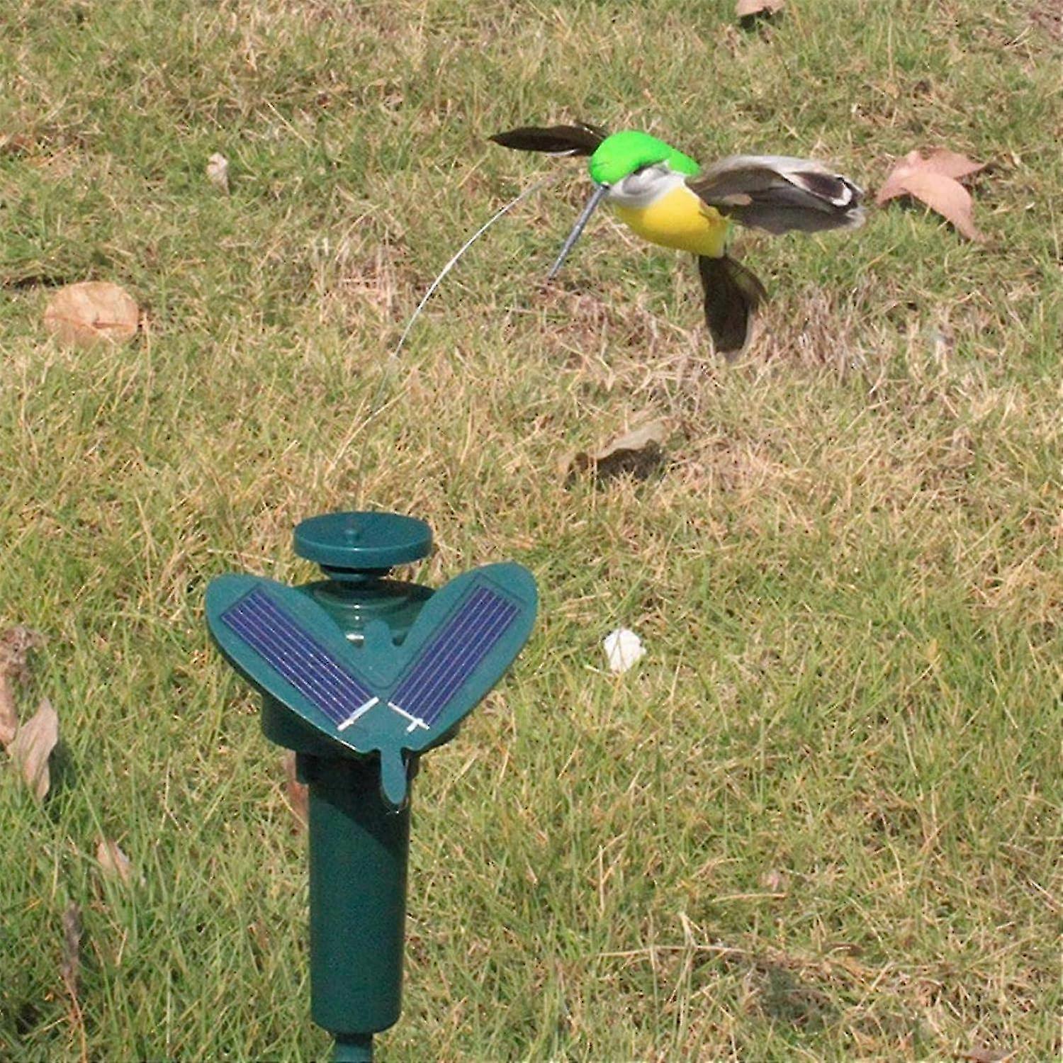 Solar Powered Birds,flying Bird Garden Decor | Funny Solar Or Battery ...