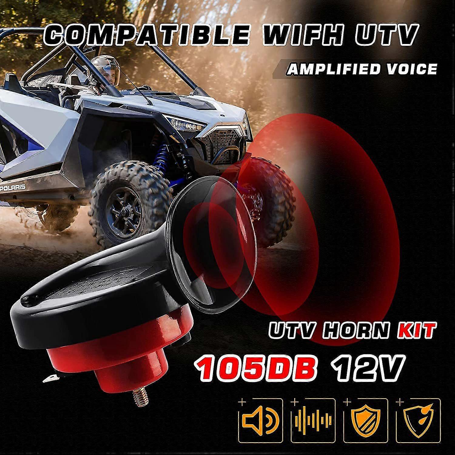 Utv/atv Horn Kit With Toggle Switch For Pioneer, Rzr, Can-am X3 ...