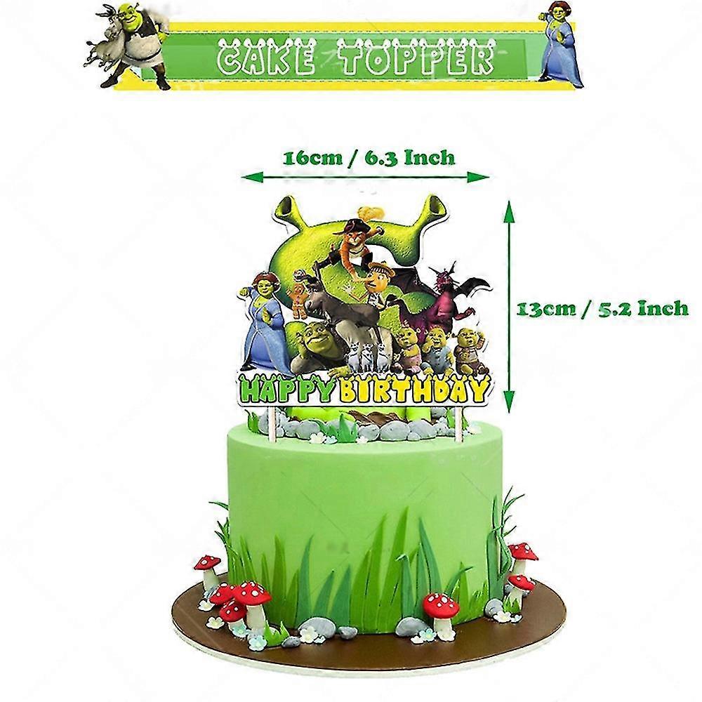 Shrek Theme Birthday Party Supplies Includes Banner Balloons Kits Cake ...