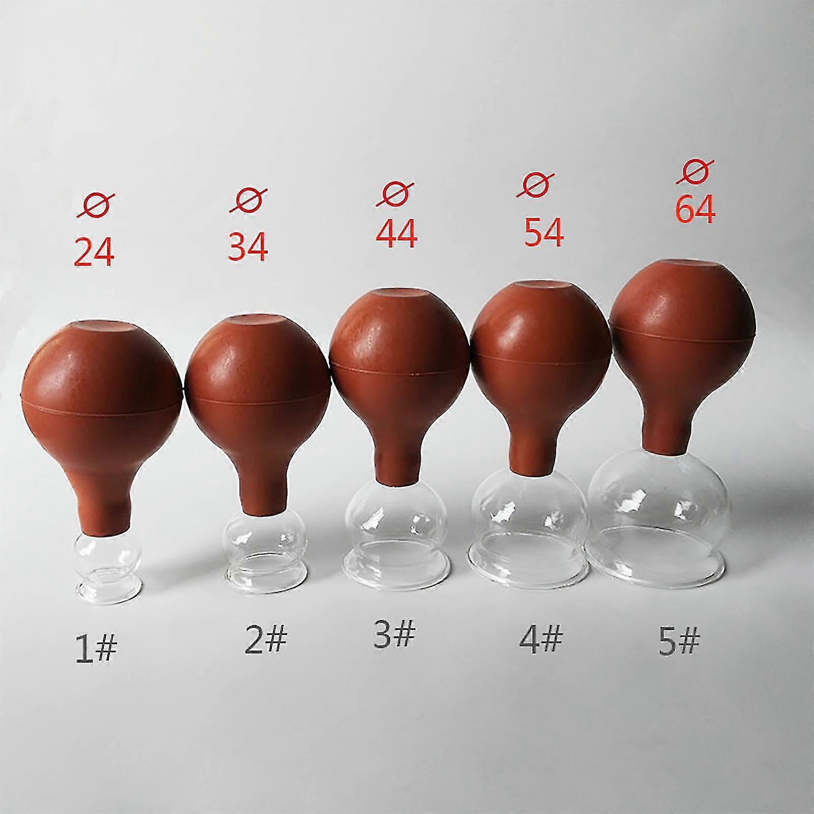 Cupping Glasses Made Of Real Glass [set Of 5] - Effective Cupping ...