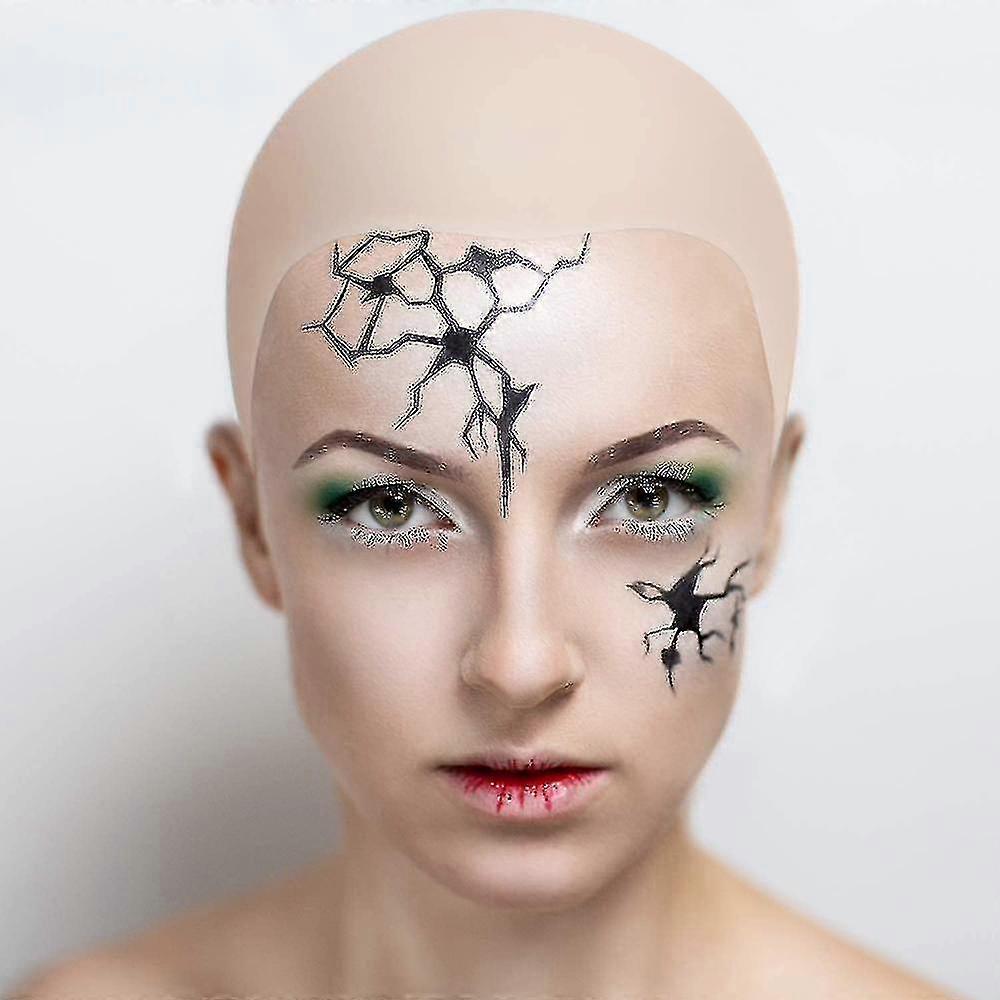 Bald Caps Latex Bald Cap For Adults Makeup Bald Head Wig Cap Costume ...