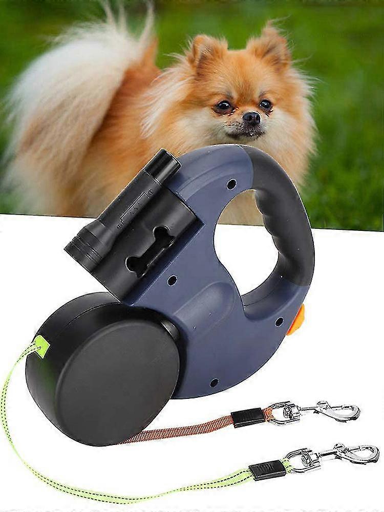 New Hot Double Retractable Dog Leash, Double Head Pet Extendable Leash ...