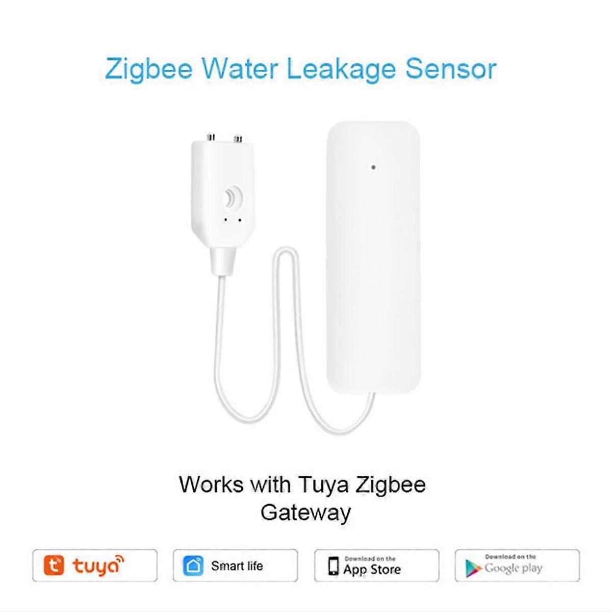 Tuya ZigBee Water Level Sensor Leakage Alarm Flood Leak Detector Smart ...