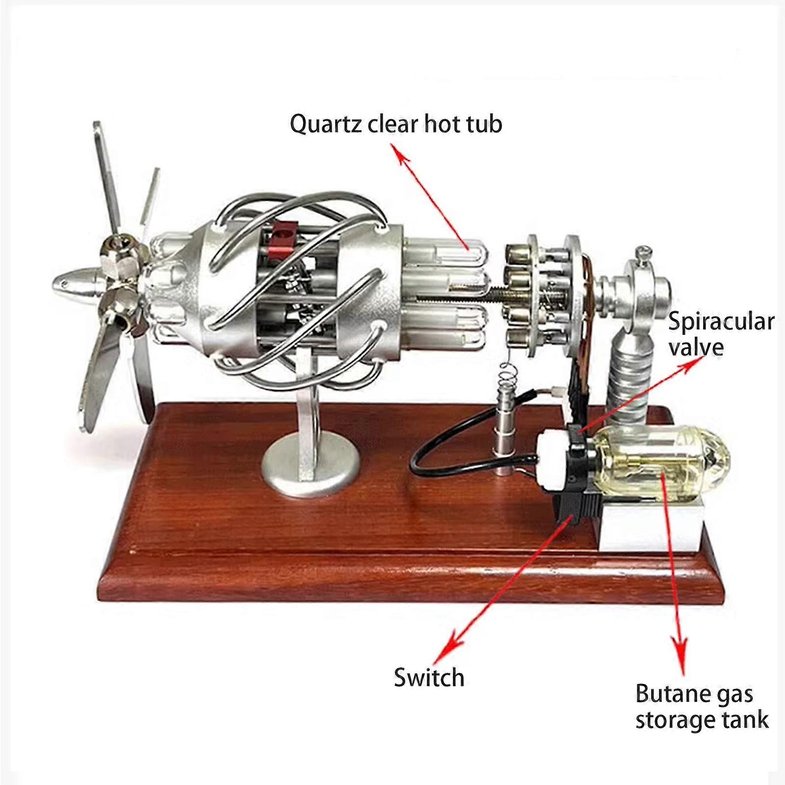 Vintage SingleCylinder Butane Gas Engine Model Collect Mechanical Toy ...