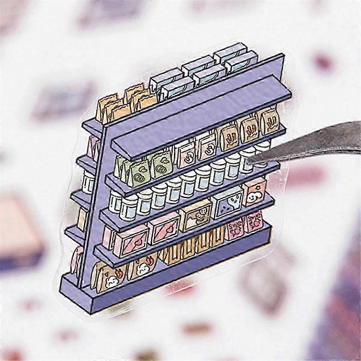 4 Sets DIY 3D House Stickers, Cute Cartoon Scene Stickers, Fun DIY ...