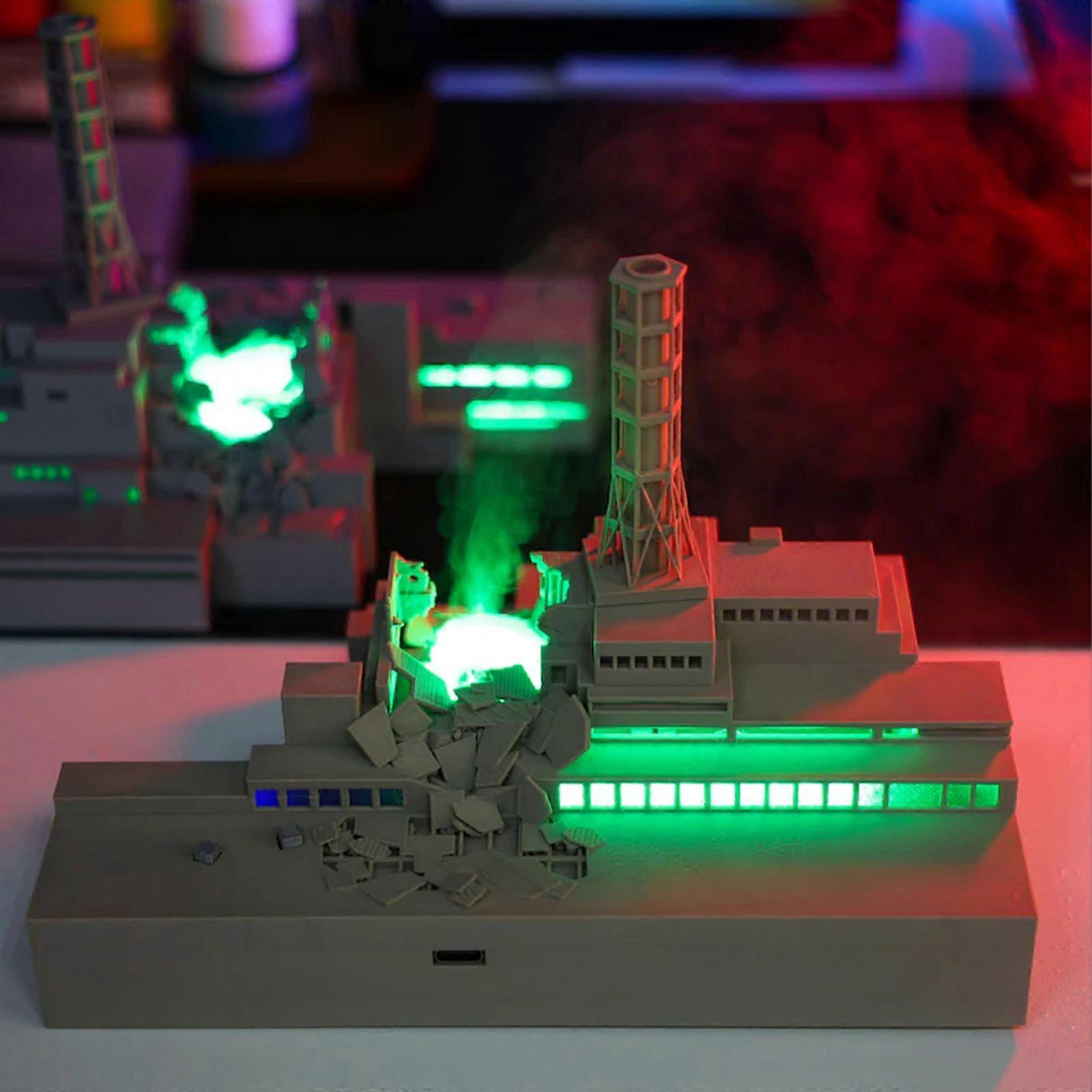 Chernobyl Plant Disaster Catastrophe Humidifier 3D Print LED Light Desk ...