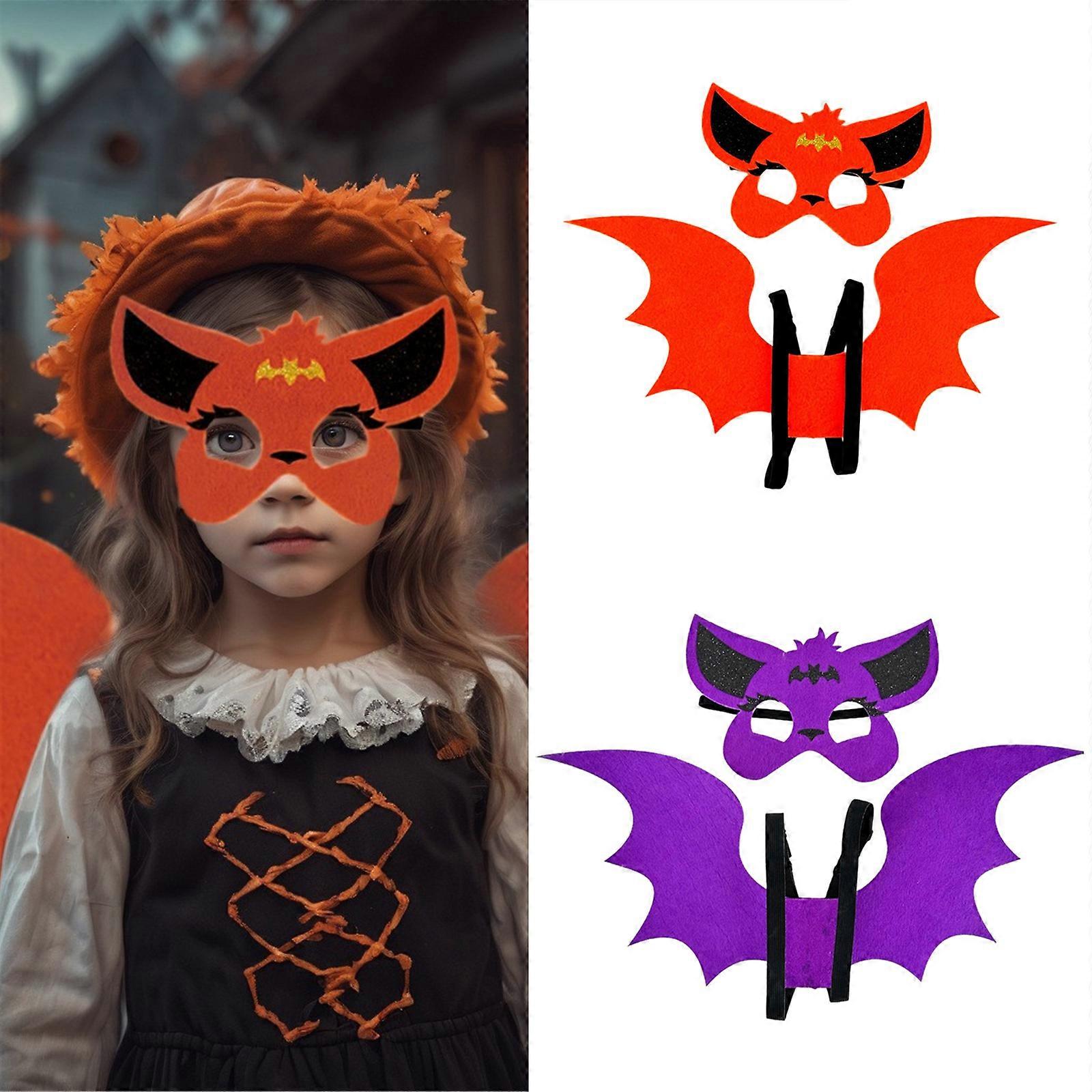 Adult Kids Bat Costume Accessories with Bat Wing, Bat Mask for Adult ...
