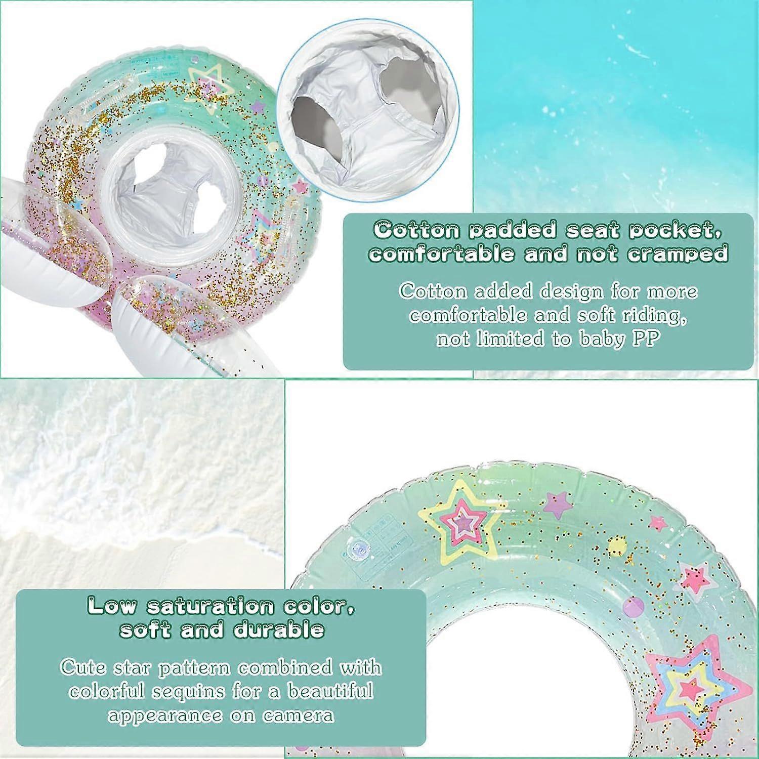 Swimming Ring for Kids,Mermaid Swim Ring Pool Inflatables Swimming ...