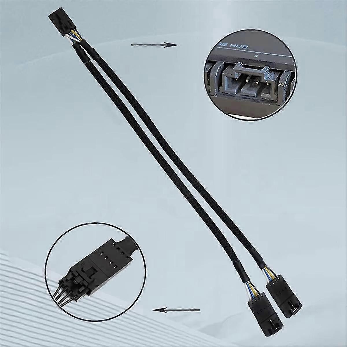 4 Pin Male to Female Fan RGB Splitter Cable for RGB HUB, Lighting Node ...