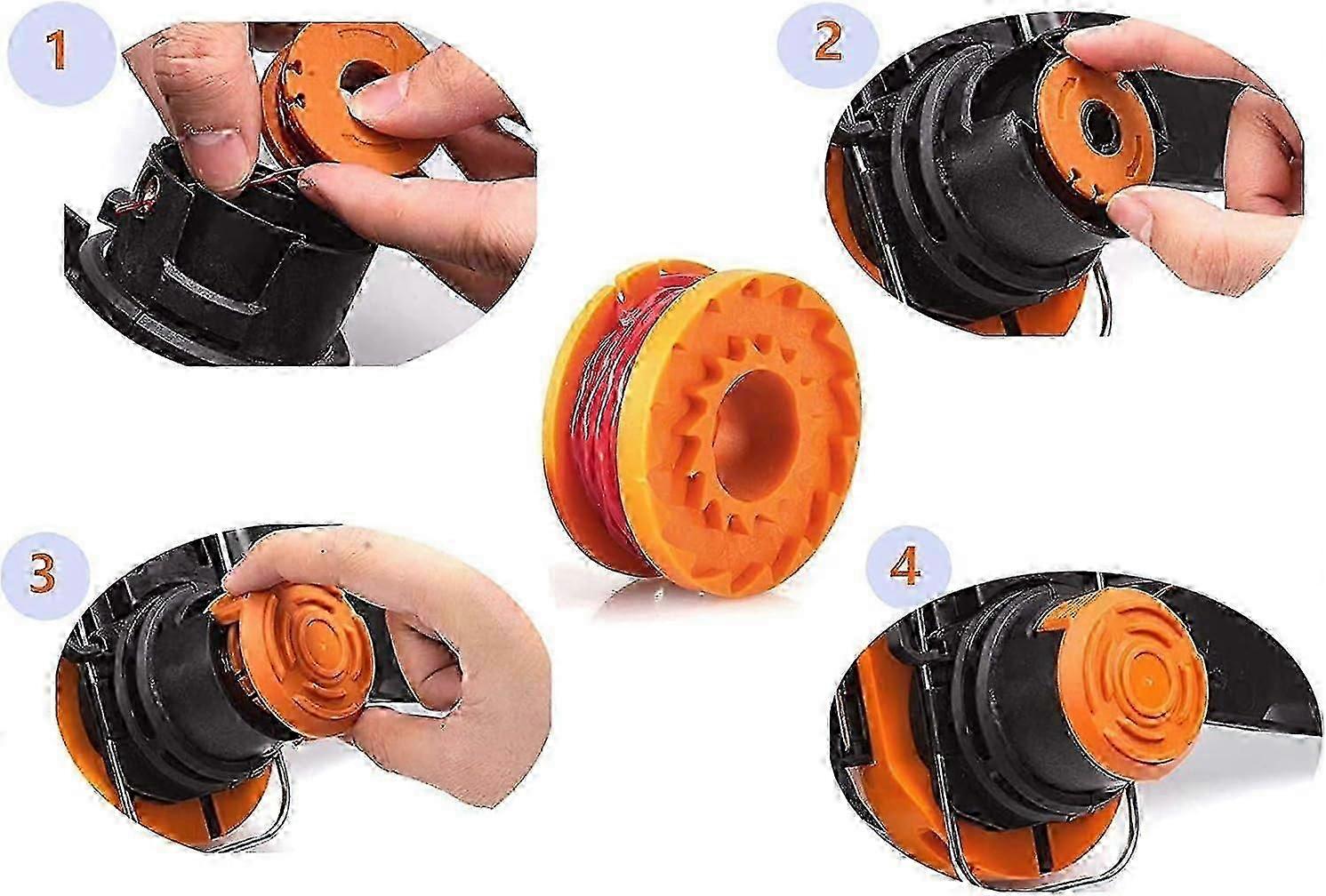 12-Pack Grass Trimmer Thread for Worx 20V Trimmers, Durable Replacement ...