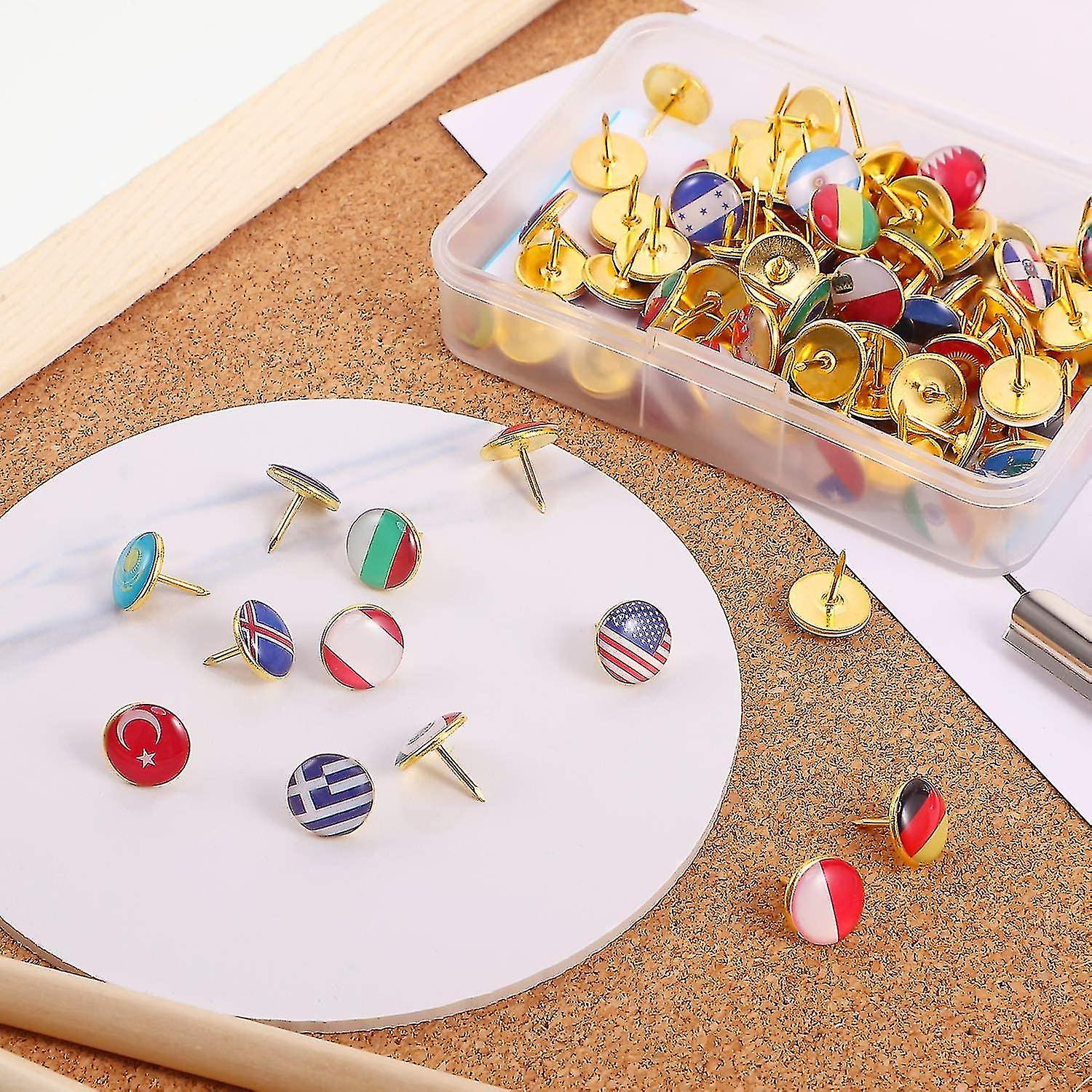 Kreative Push Pins National Flag Thumbtack Country Map Push Pins für ...