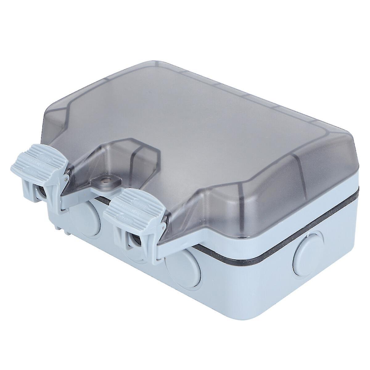 2 Jack Port Ip66 Outdoor Power Socket Wall Waterproof Dust-proof Socket ...