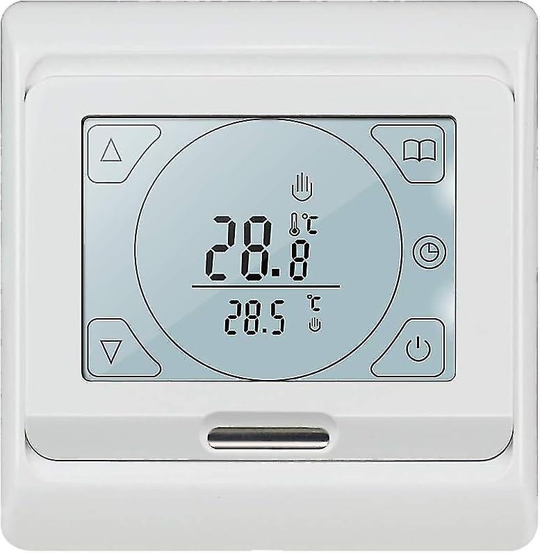 2024 16a Programmable Electric Floor Heating Thermostat With Sensor, Digital Room Thermostat ...