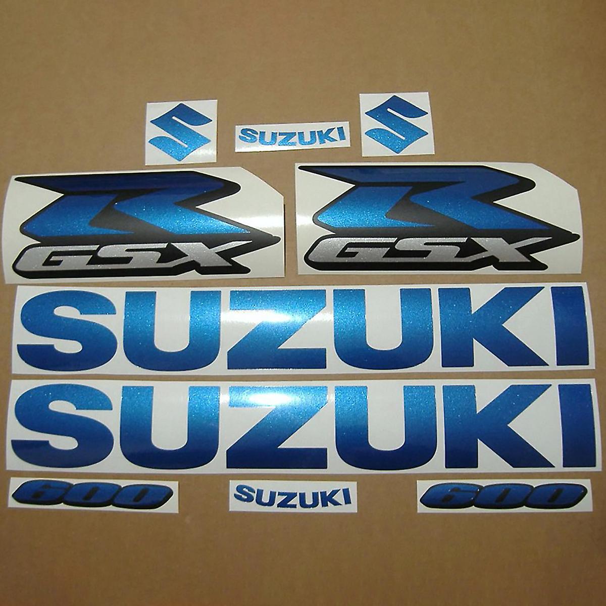 For Suzuki Gsxr 600 Stickers Decals Tank Logo Set Helmet Emblem Vinyl ...