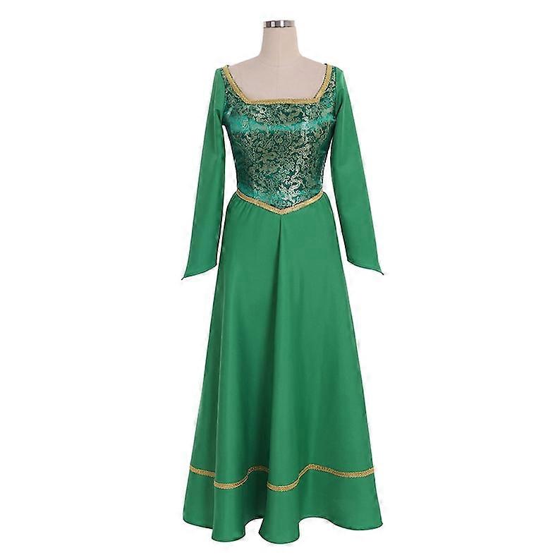 Shrek Fiona Prinsesse Kjole, Prinsesse Fiona Kostume, Shrek og Fiona Cosplay Outfits Halloween ...