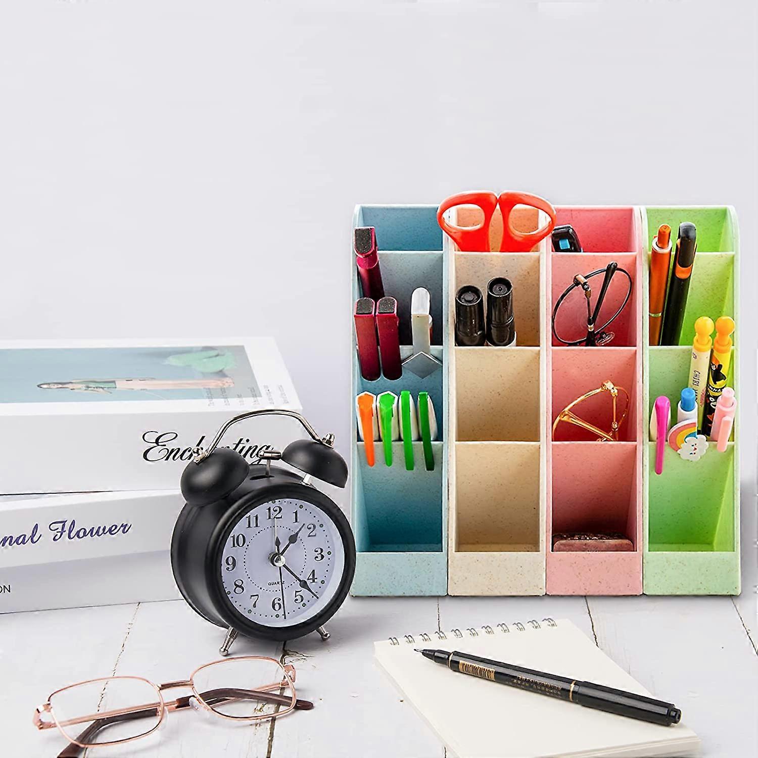 Desk storage pen holder, multi-functional desk cute stationery storage school supplies | Fruugo UK