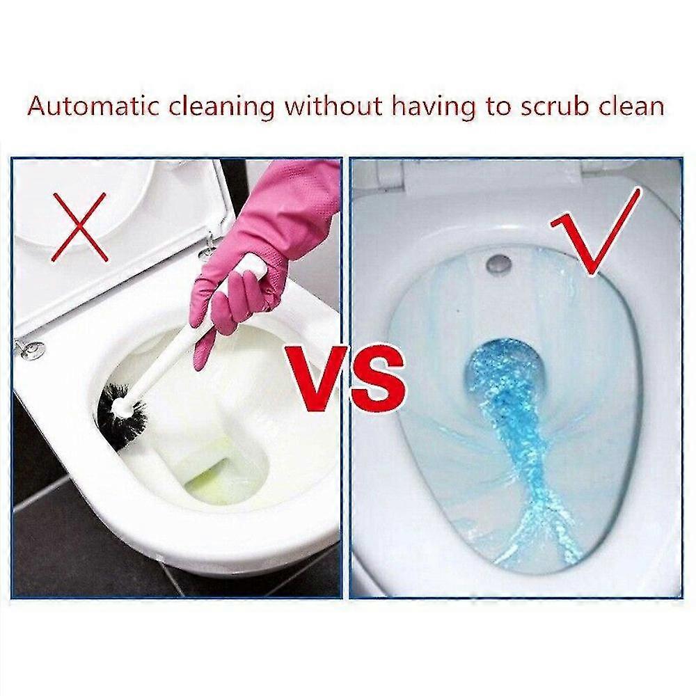 Automatic Toilet Cleaner Deodorizer Effective Lemon Fragrance Blue ...