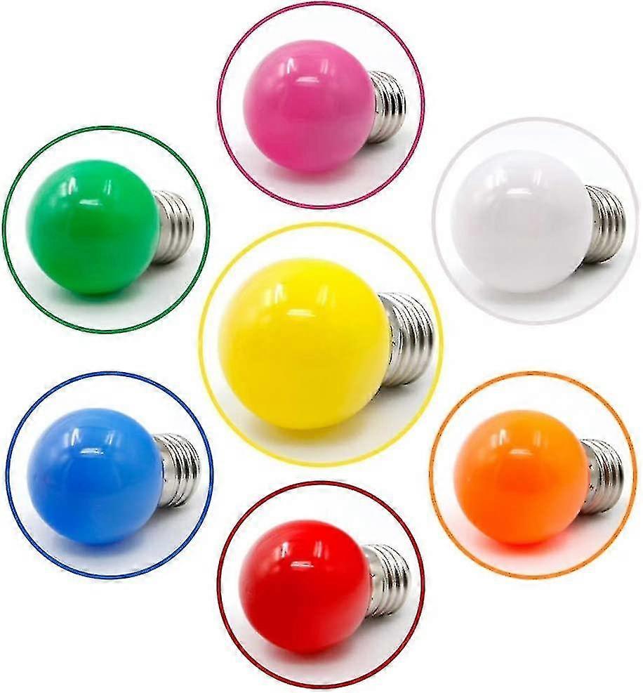 Colored Led Bulbs E27 3w=30w Decorative And Design Light 240 Lumens ...