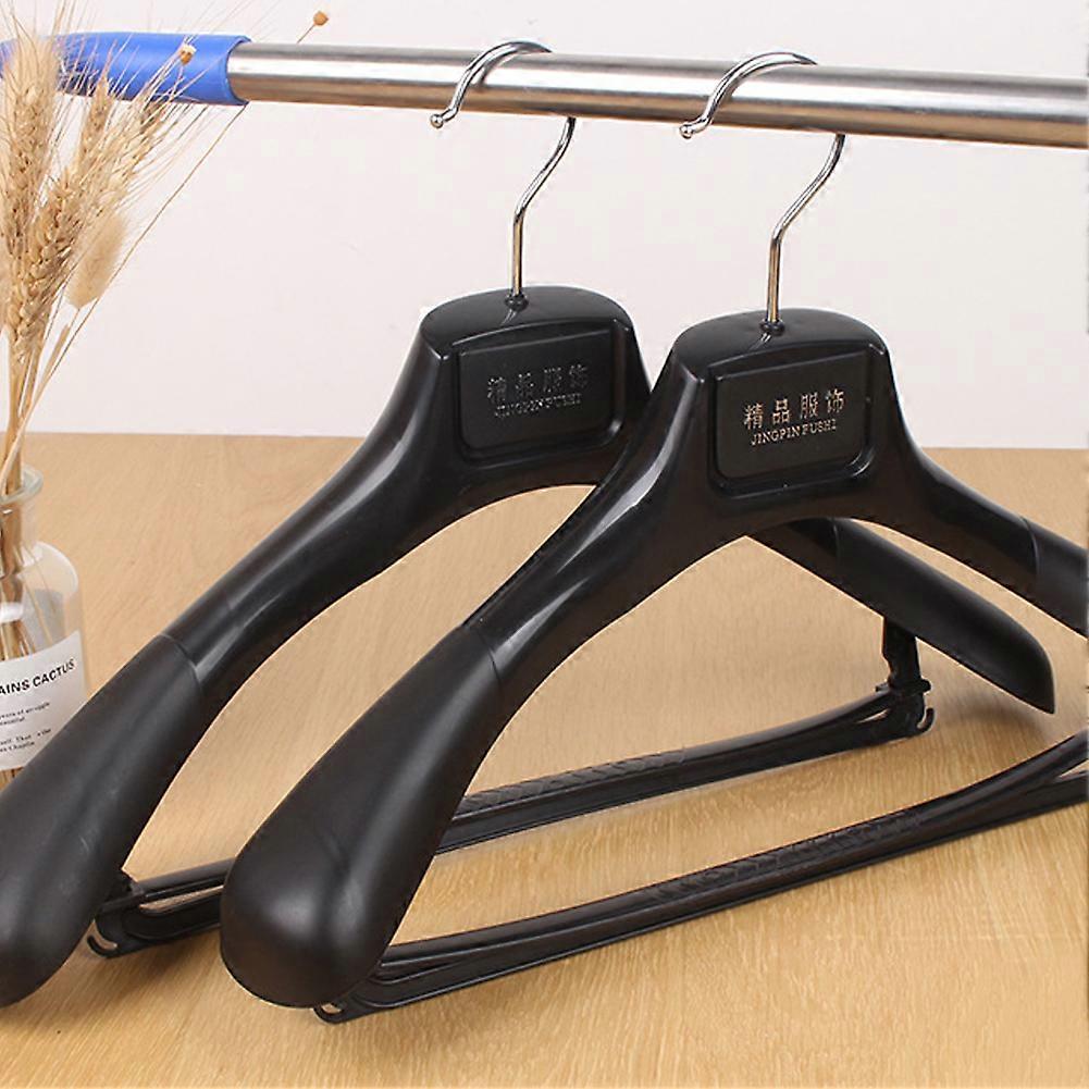 Wide Shoulder Seamless Plastic Clothes Rack Clothing Store Suit Clothes ...