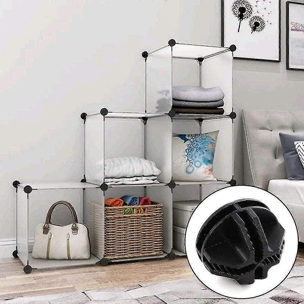 40Pcs Wire Cube Storage Black Plastic Cube Connectors C&C Grid ...