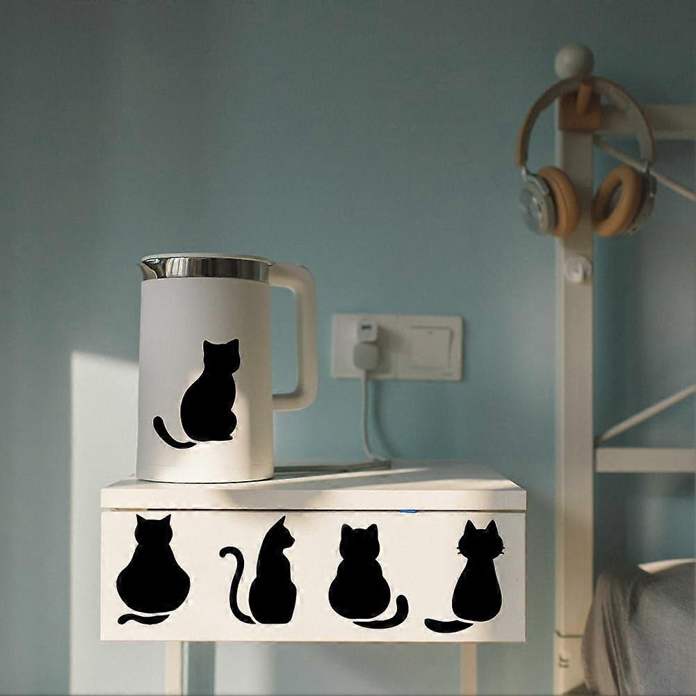 Sitting Cat Stencil for Painting 11.8x11.8 inch Large Cute Cat Sitting ...