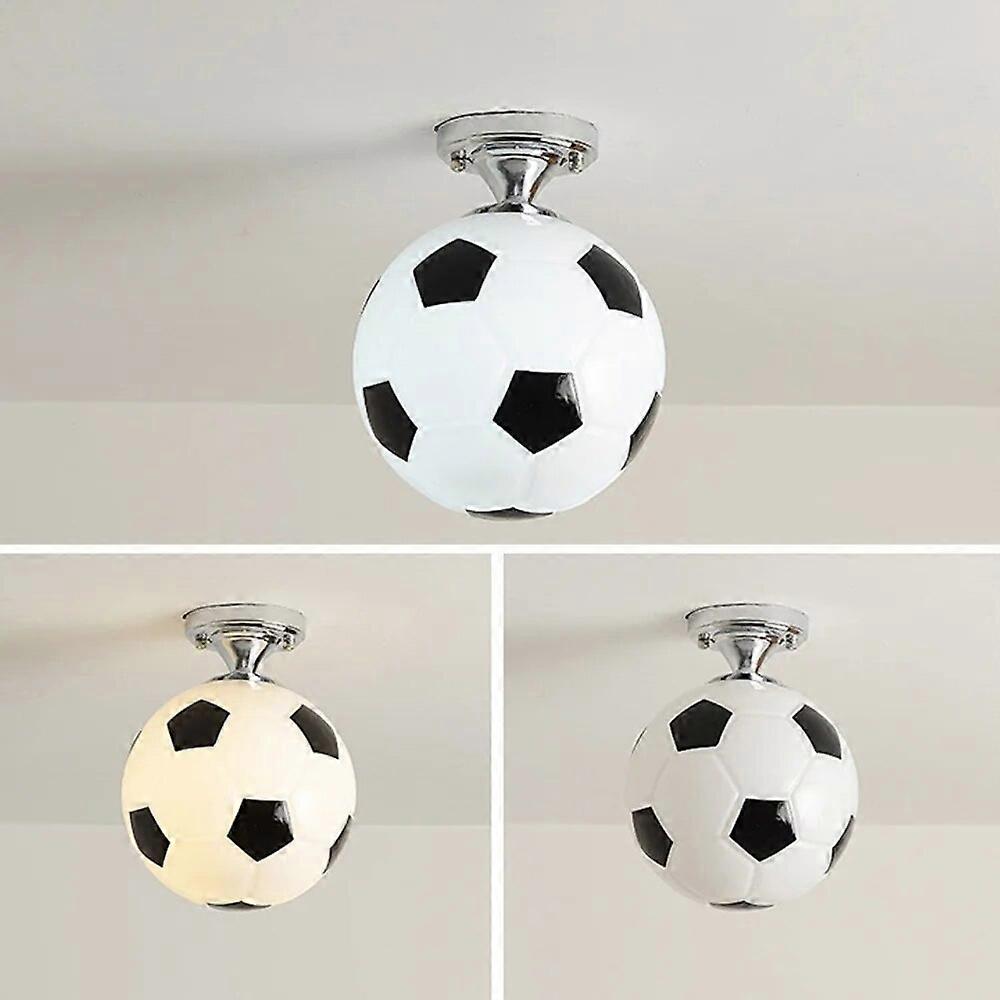 Soccer Ball LED Ceiling Lights 220V E27 Football Bar Club Ceiling Lamp ...