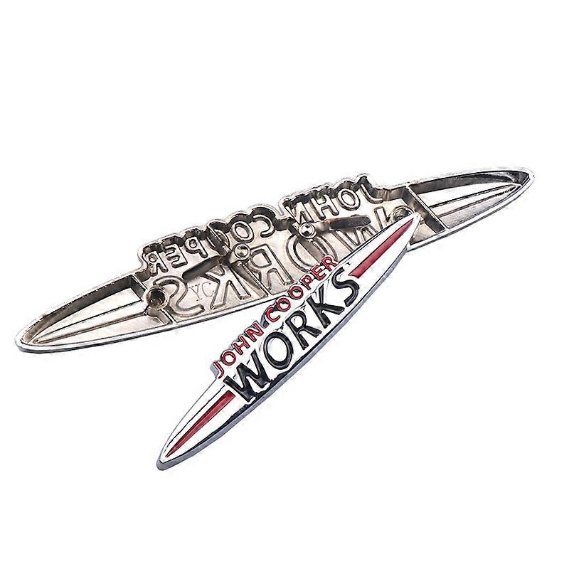 Car Interior 3D Metal John Cooper Works Badges Car Front Grill Emblem ...