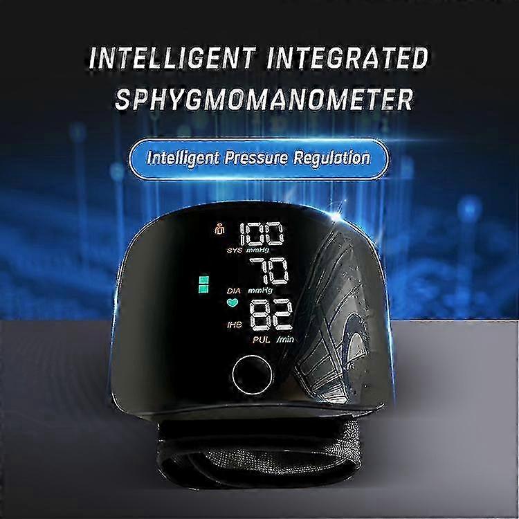 Digital Automatic Arm Blood Pressure Monitor Led Smart Voice Heart Rate ...