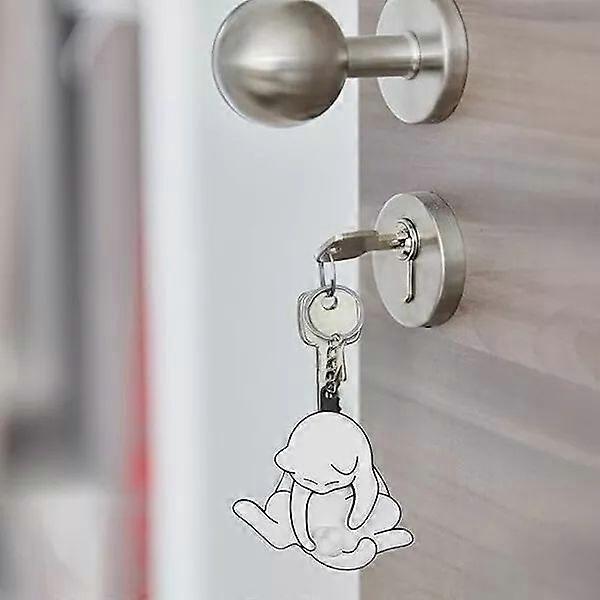 Funny Wiggling Cat Keychain, 3D Rotating Cat Balls Fidget Toy Keychain ...