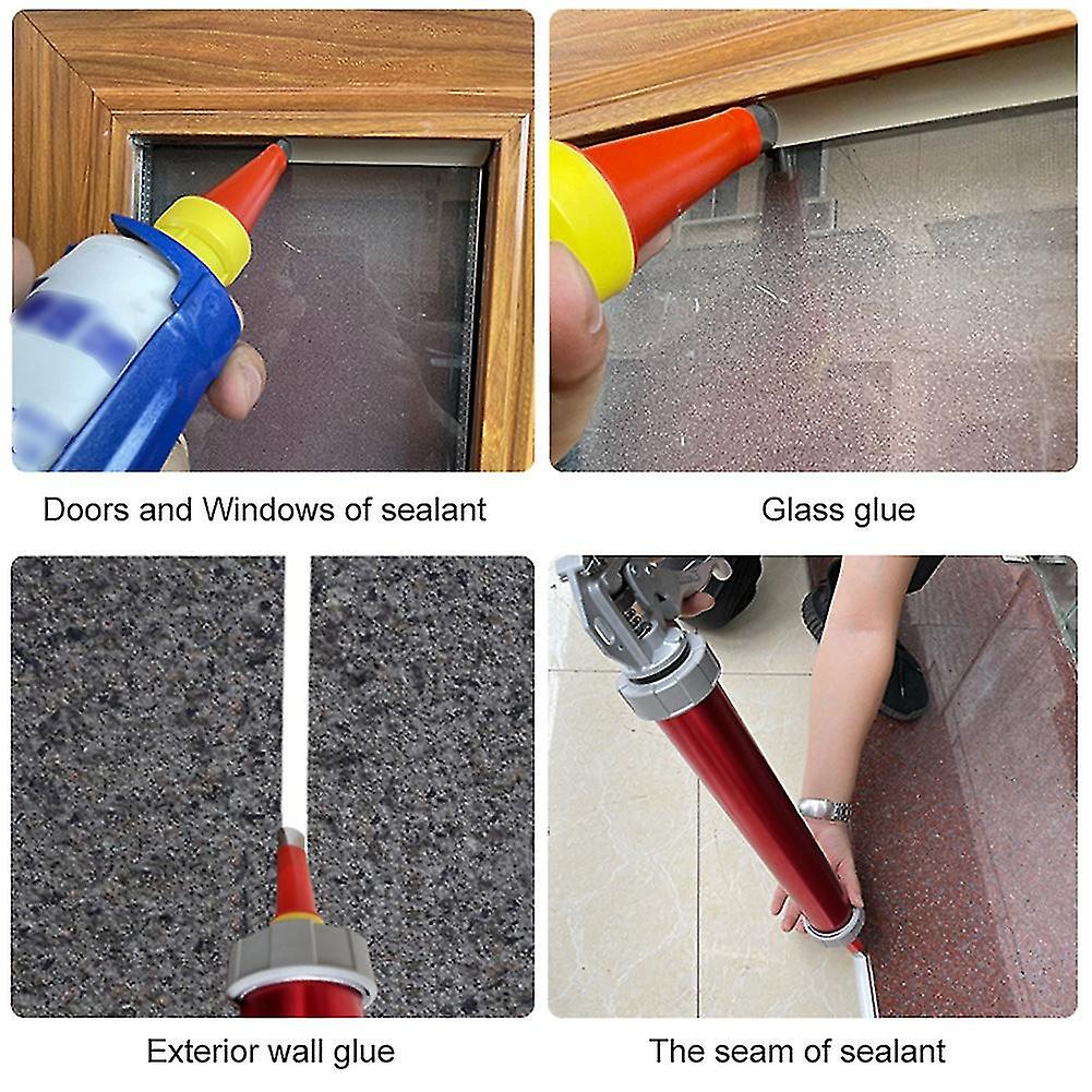 18pcs Stainless Steel Caulk Nozzle Applicator Caulking Finisher Glue ...