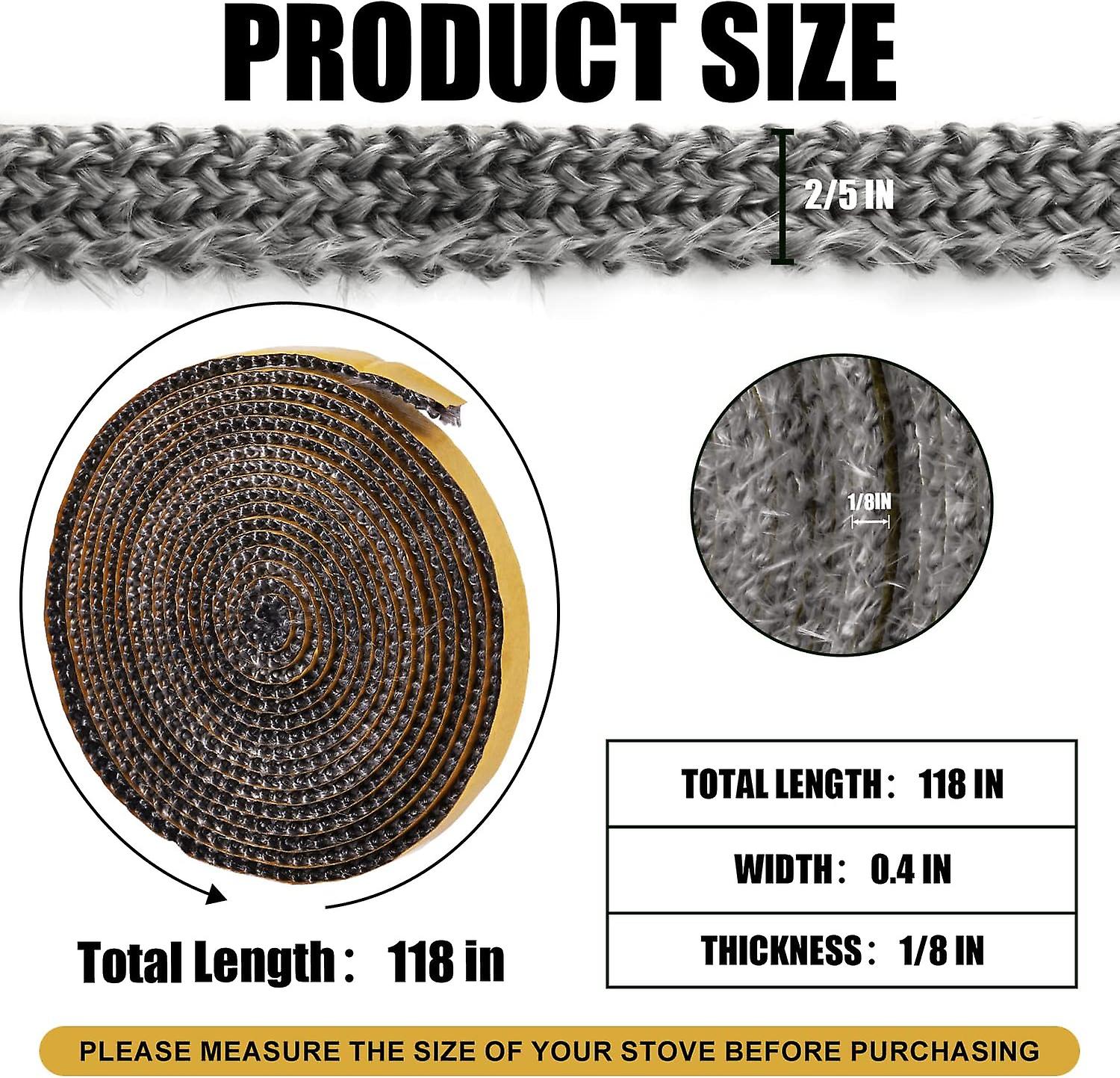 Self-Adhesive Fireplace Insert Seal, Fiberglass Seals, Door Seal for ...