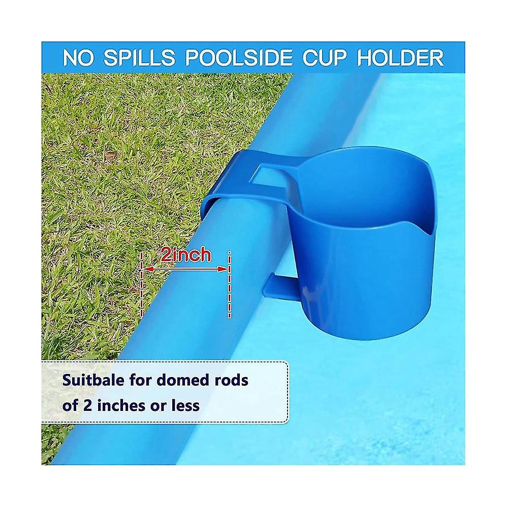 4 Pack Poolside Cup Holder For Above Ground Swimming Pool,pool Cup ...