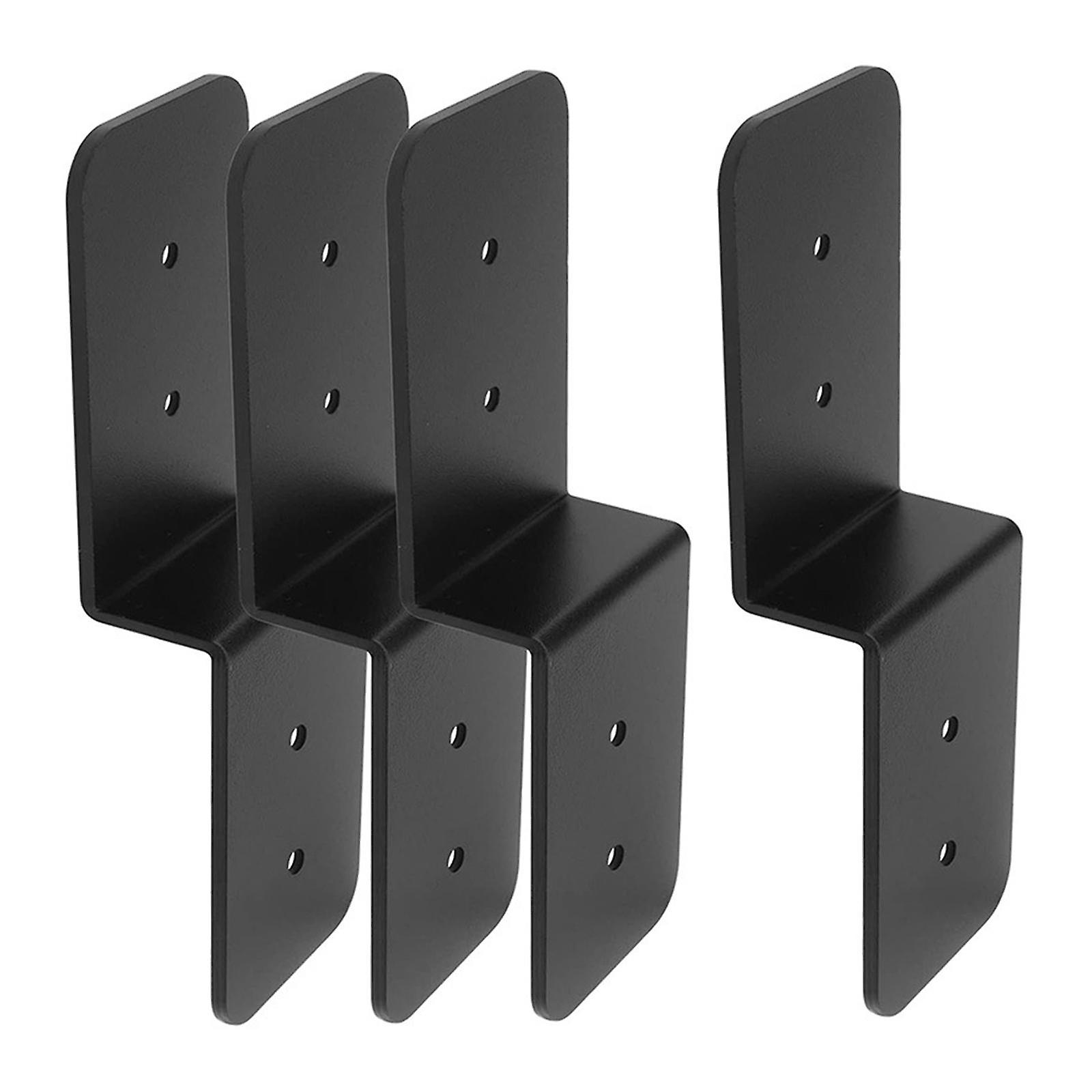 4x Post to Beam Z Brackets Corner Brace Fixing Lumber Connectors Double ...