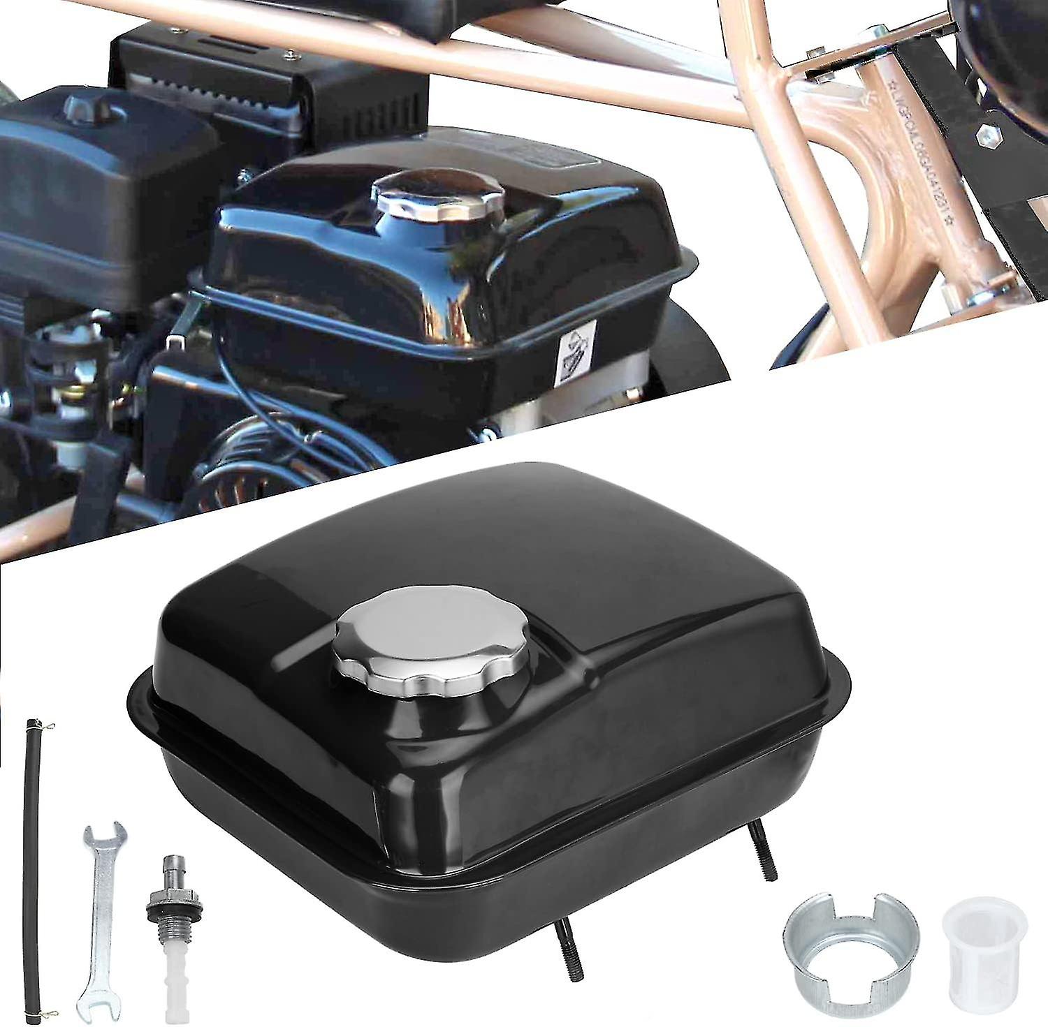Gas Fuel Tank With Stainsless Cap Compatible With Honda Gx200 Gx160 ...
