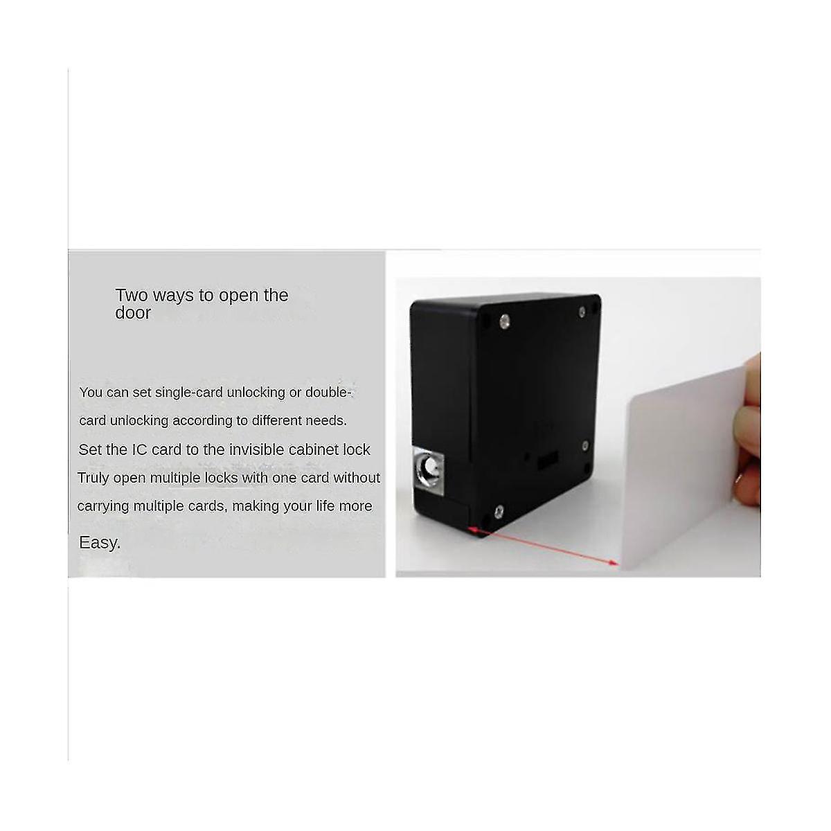 No-hole Electronic Induction Drawer Lock Invisible Concealed Lock ...