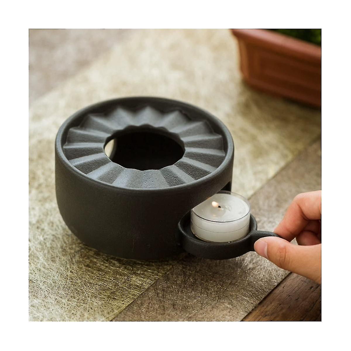 Ceramic Teapot Warmer With Spoon Coffee And Tea Warmer With Candle Hold ...