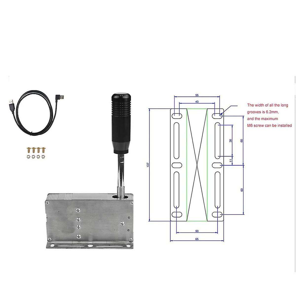 PC USB Racing Games Sequential Shifter H Gear Shift SIM for G25 G27 G29 ...
