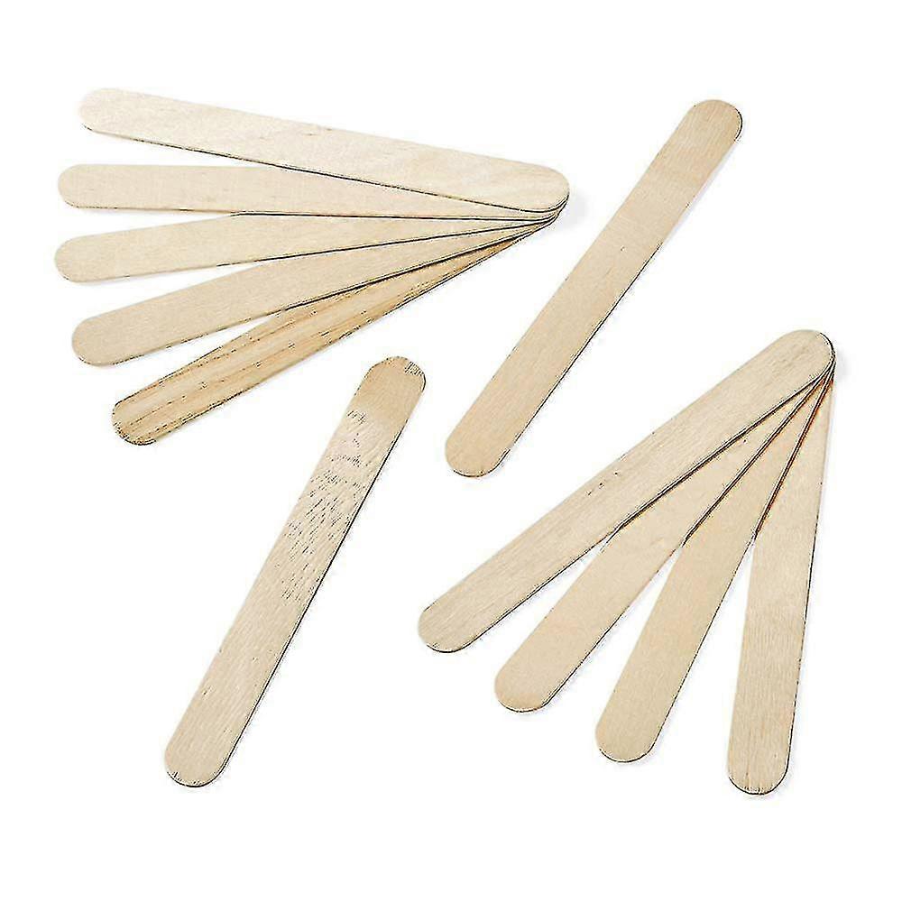 Natural Wood Craft Sticks With Rounded Ends, Diy Arts And Crafts ...